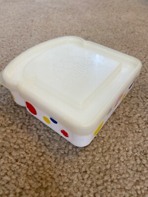 Vintage Wonder Bread Sandwich Keeper, Lunch Box, Snack, Plastic ...