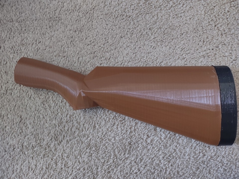 Winchester Model 12 1912 12 Gauge Stock Set - 3D Printed-Light Brown ...