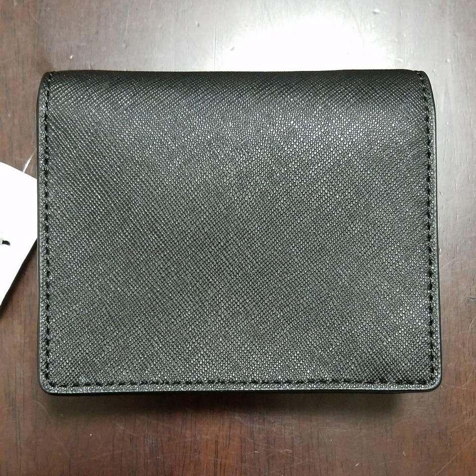 MICHAEL KORS Card Case Pass Case New Unused Leather Black | eBay