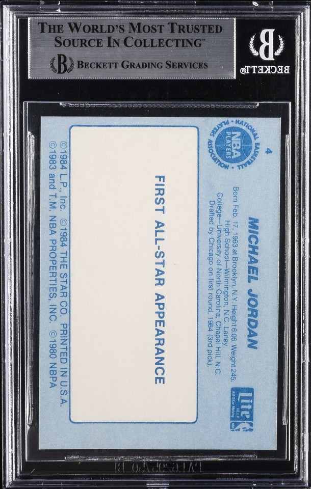 1985 STAR LITE ALL-STARS #4A MICHAEL JORDAN BGS 9 | eBay