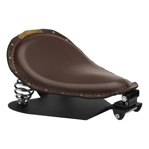 Motorcycle Solo Seat w/Spring Saddle Base For Harley Sportster Custom ...