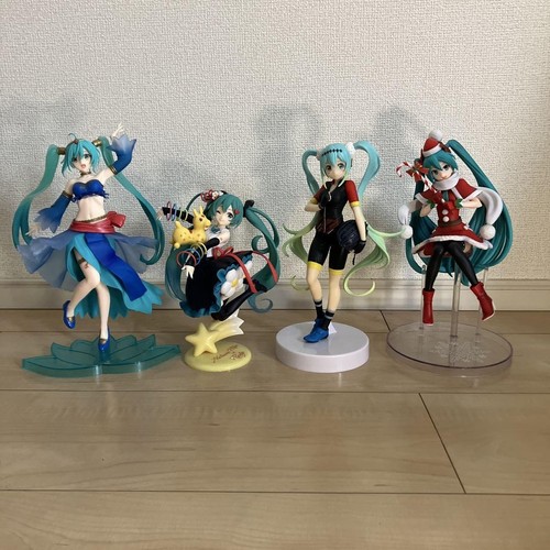 Hatsune Miku VOCALOID Figure Set of 4 Used Condition Collectible Items ...