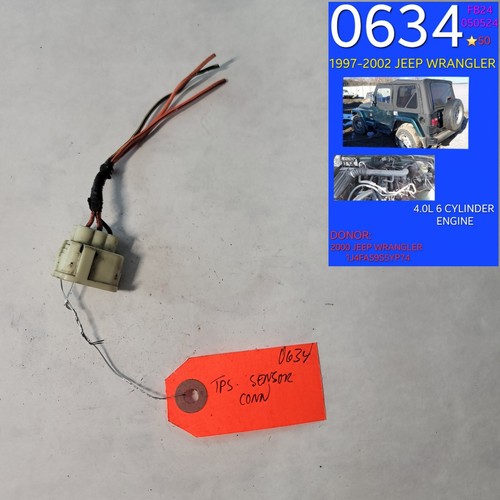 ⭐⭐OEM 1997-2002 JEEP WRANGLER TPS THROTTLE POSITION SENSOR CONNECTOR⭐⭐ ...