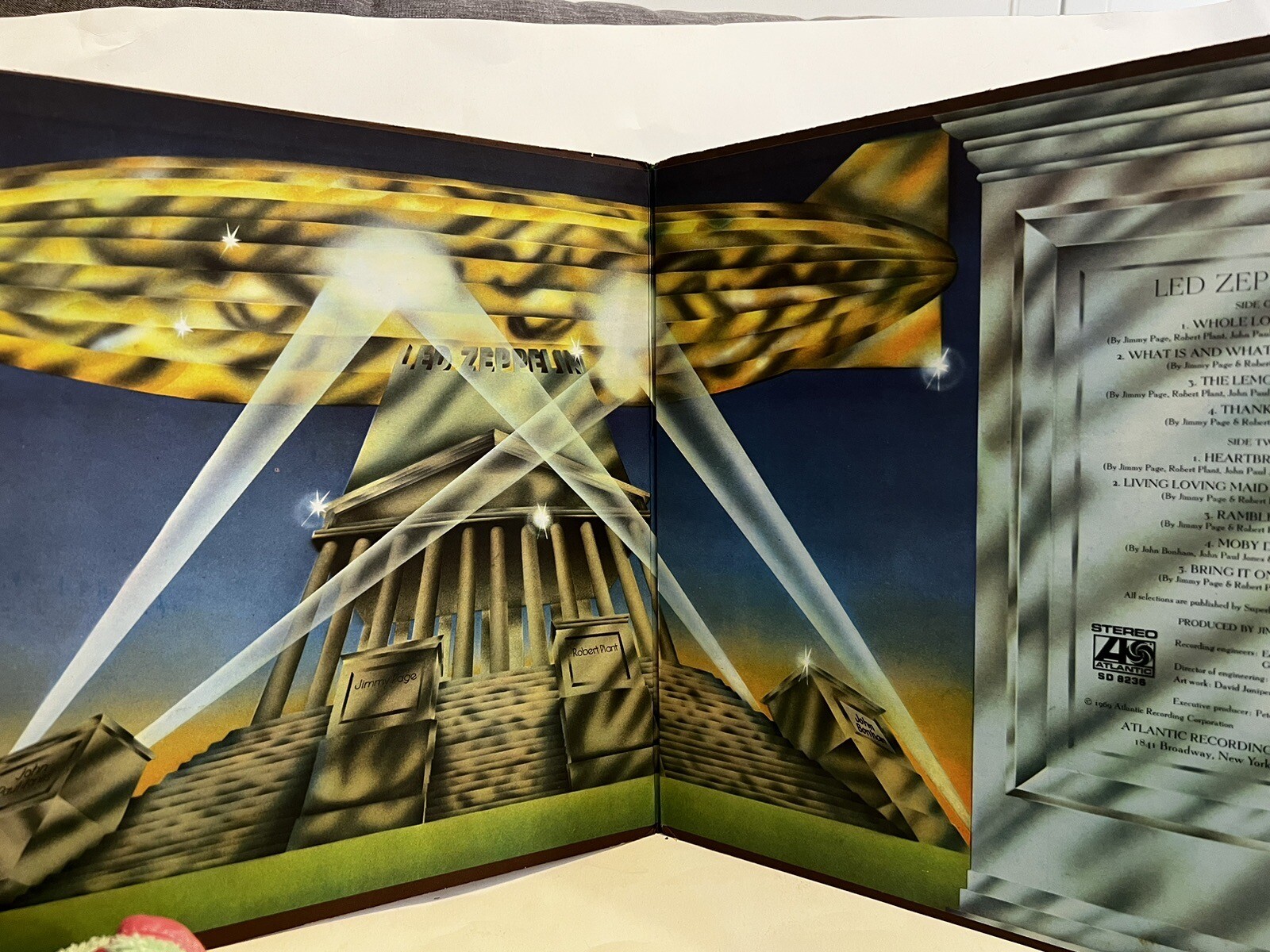 LED ZEPPELIN II 1969 ROBERT LUDWIG RL 1ST PRS.HOT MIX BOTH SIDES (LOW ...