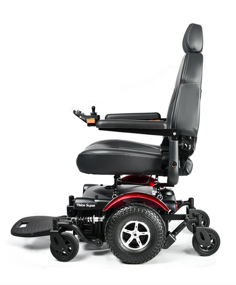 Electric Power Wheelchair with Power Seat P327, 400 lb. Wt. Cap. Merits ...