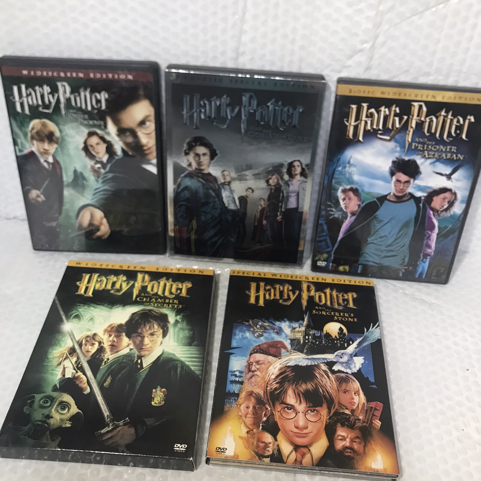 Harry Potter DVD Collection Lot Of 5 Harry Potter Dvds BUNDLE | eBay