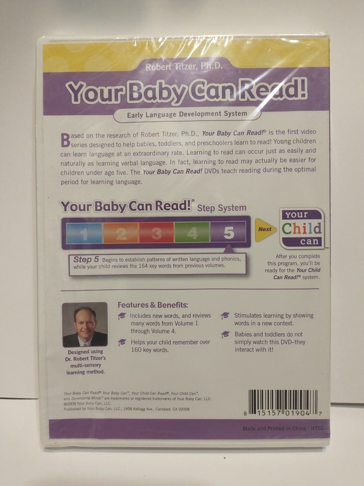 YOUR BABY CAN READ - Volume 5 DVD NEW/SEALED | eBay