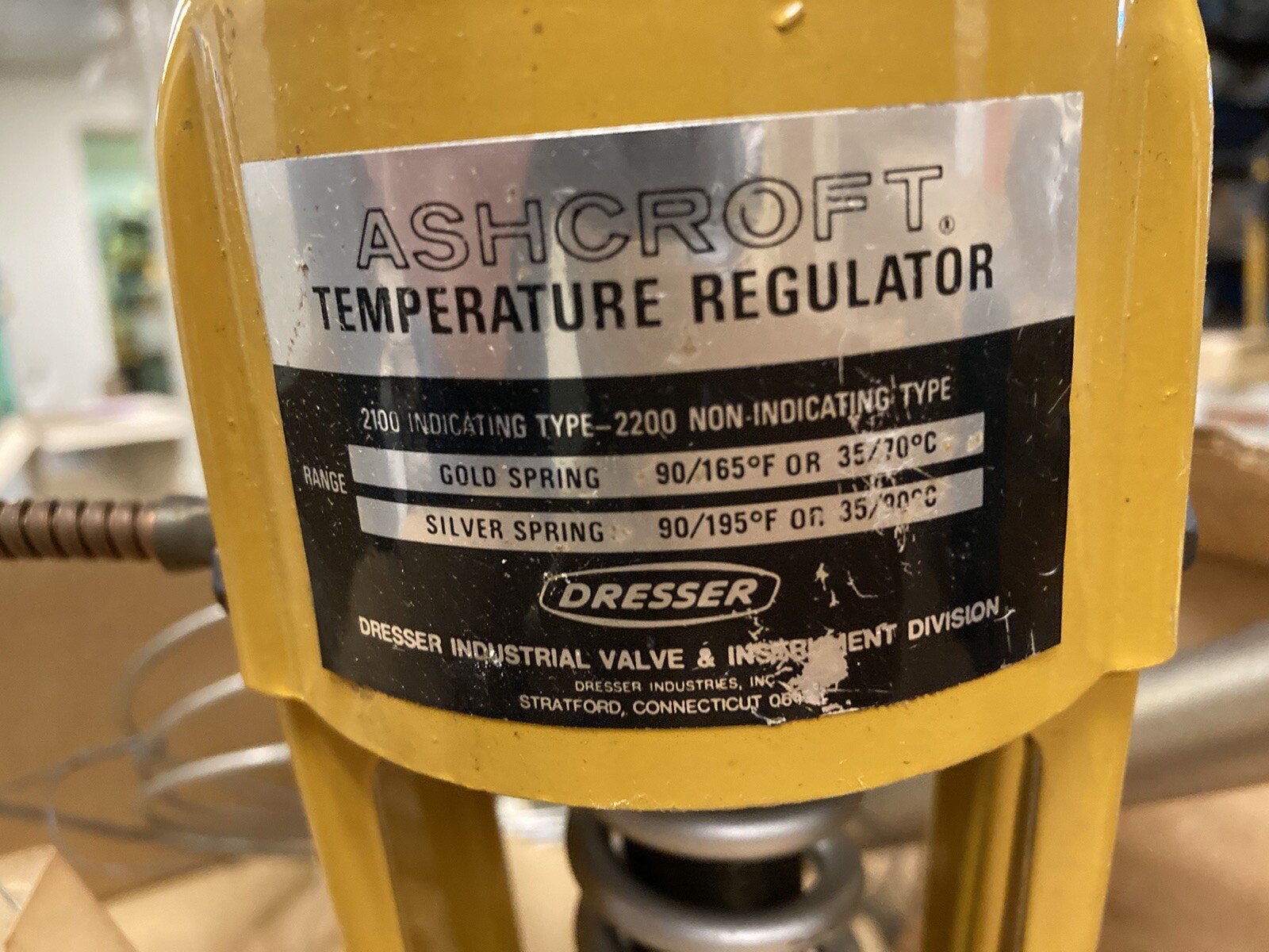 Ashcroft Temperature Regulator 2100 Indicating Type 2200 for sale ...