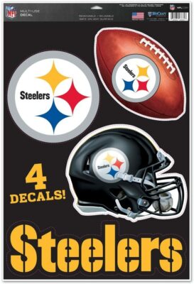NFL Pittsburgh Steele 11" x 17" Ultra Decals/Multi-Use Decals 4ct Sheet ...