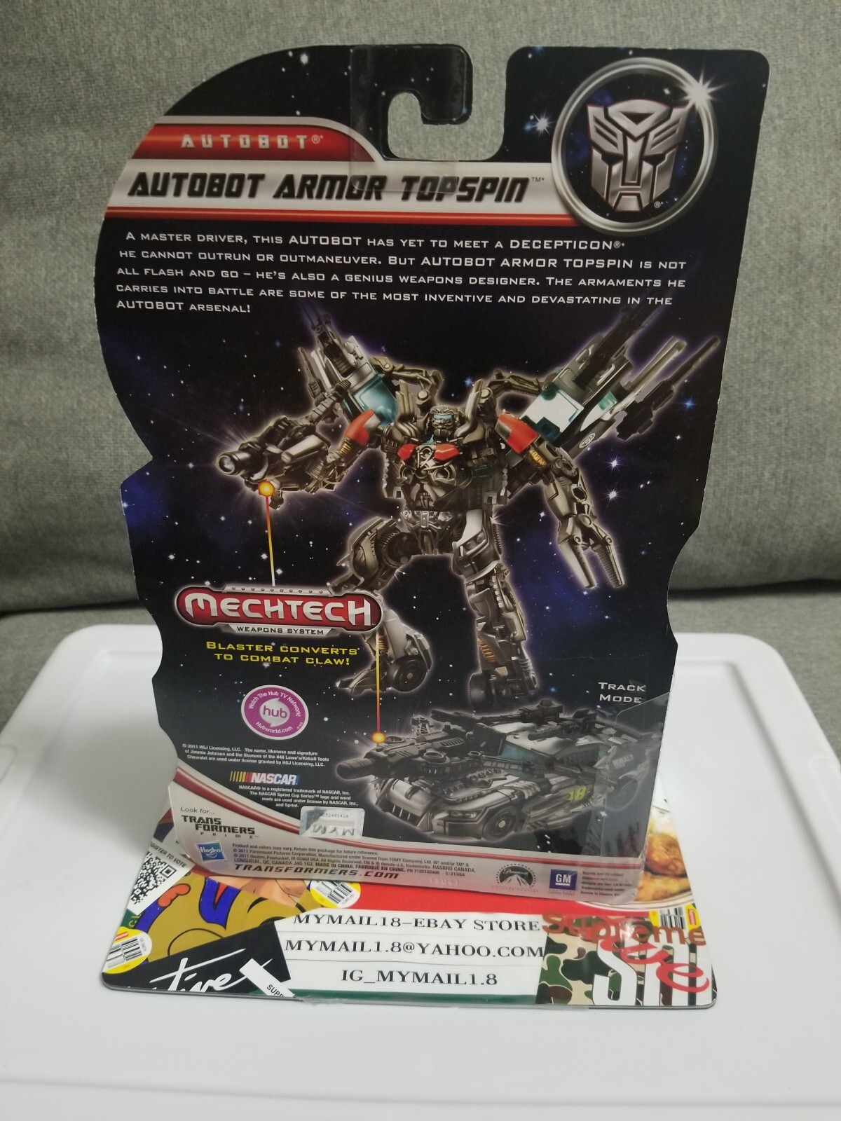 Hasbro Mechtech Dark of The Moon Deluxe Class - Autobot Armor Topspin ...