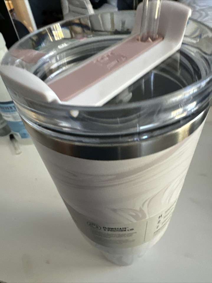 NEW AUTHENTIC STANLEY Quencher H2.0 40oz Flowstate Tumbler ROSE QUARTZ ...