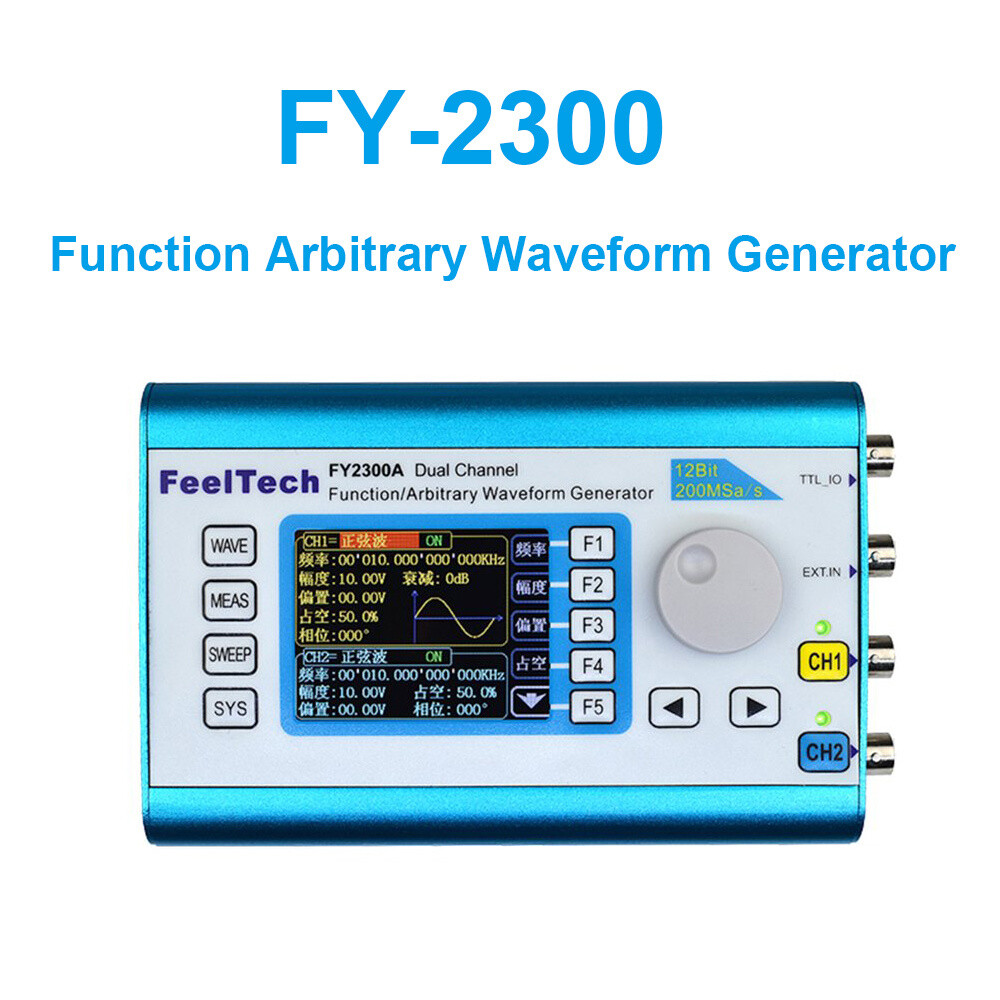 Feeltech Fy2300 Dual CH DDS Arbitrary Waveform Signal Generator 20mhz ...
