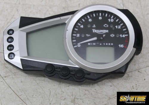 06-08 TRIUMPH DAYTONA 675 SPEEDO TACH GAUGES GAUGE CLUSTER SPEEDOMETER ...