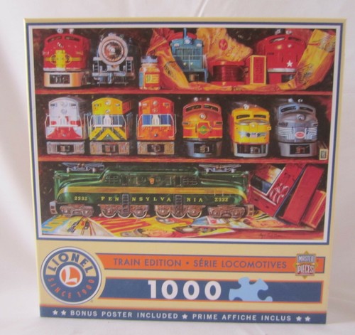 Masterpieces 1000 Pc Jigsaw Puzzle WELL STOCKED SHELVES Lionel Train ...