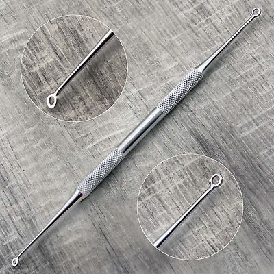 Stainless Steel Blackhead Remover Extractor Facial Tool Eye Hole ...