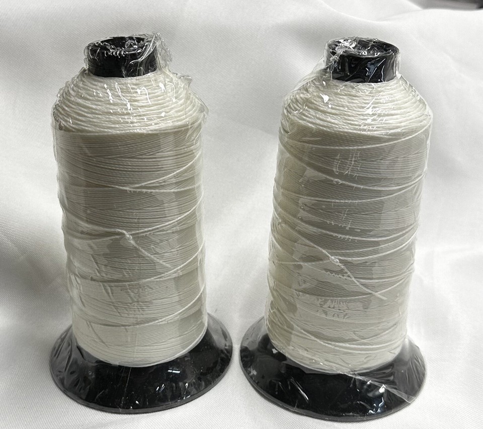 Coats Ultra Dee Bonded Polyester Thread TEX 500 White DB497 16 oz Lot ...