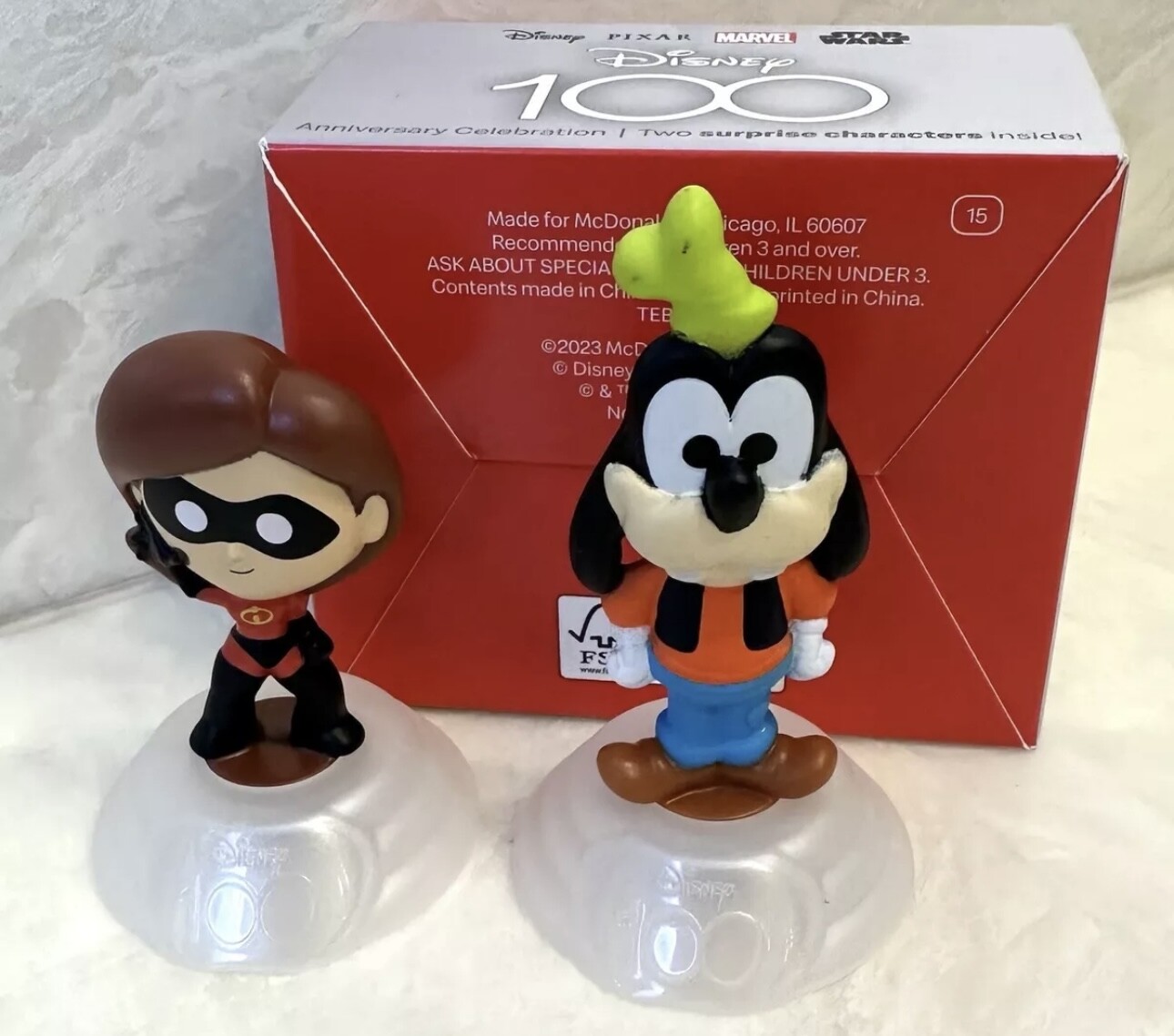 NEW Disney 100 McDonalds 2023 Happy Meal Toys & boxes YOU PICK Joy ...