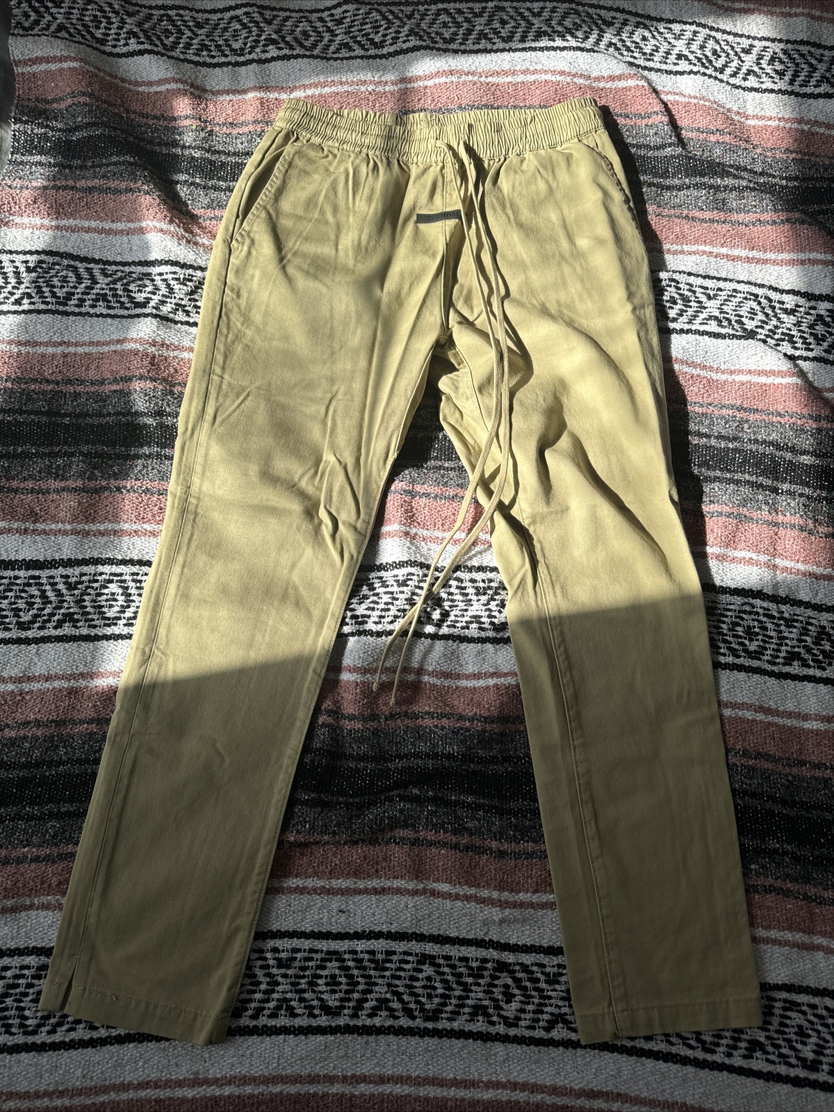 Fear of God FOG Essentials Pants Men Medium Khaki Tan Twill SS21 HTF | eBay