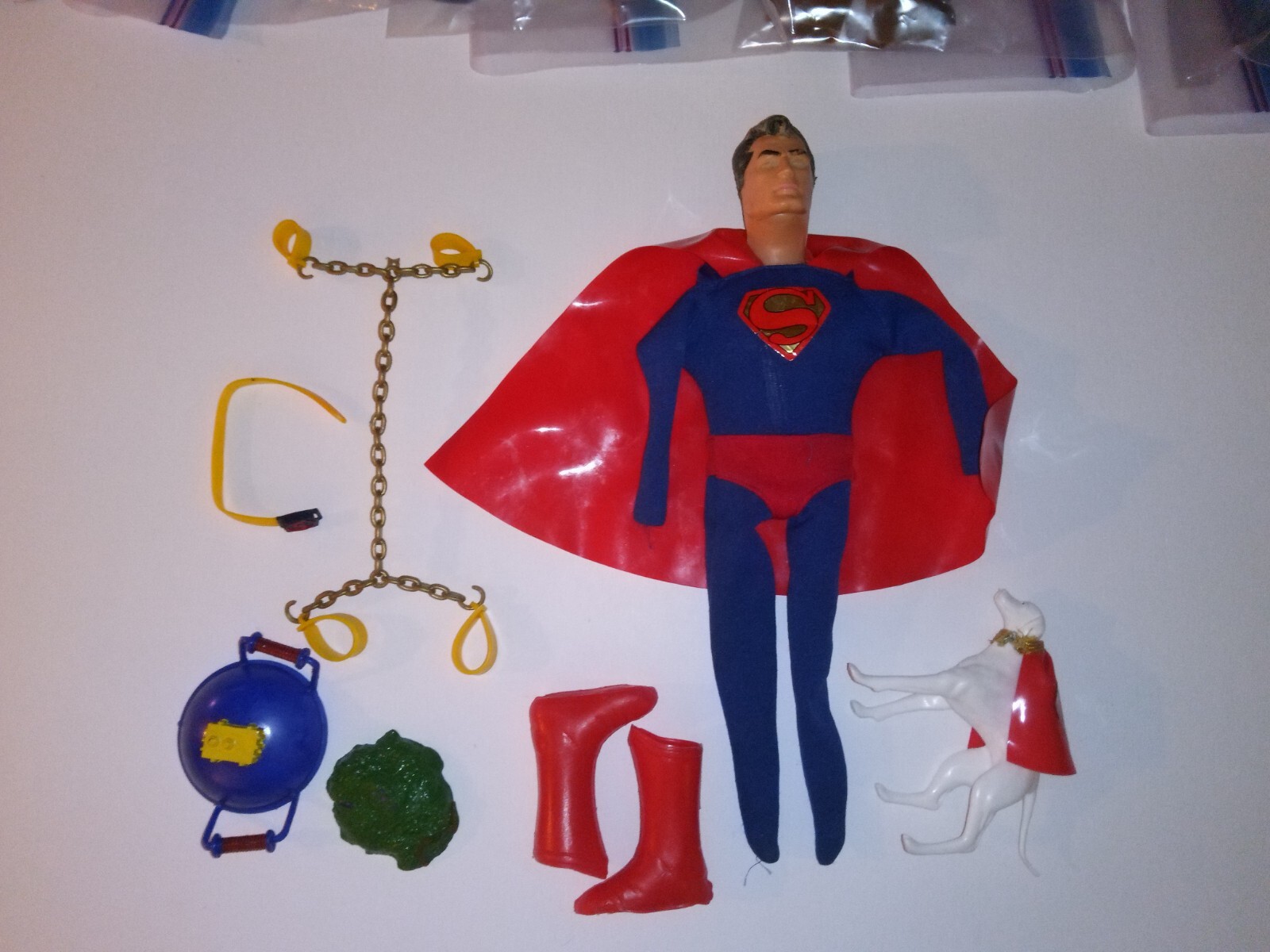 Captain Action Superman Costume Outfit Set 100% Complete 1966 Ideal ...
