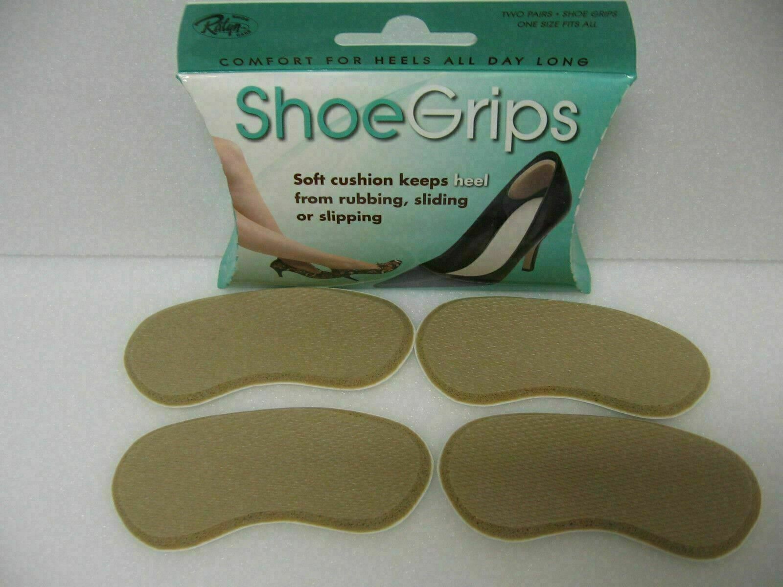 Heel Grippers - Rubber Shoe Grips Self Adhesive - 2 Pair Pack - FREE ...
