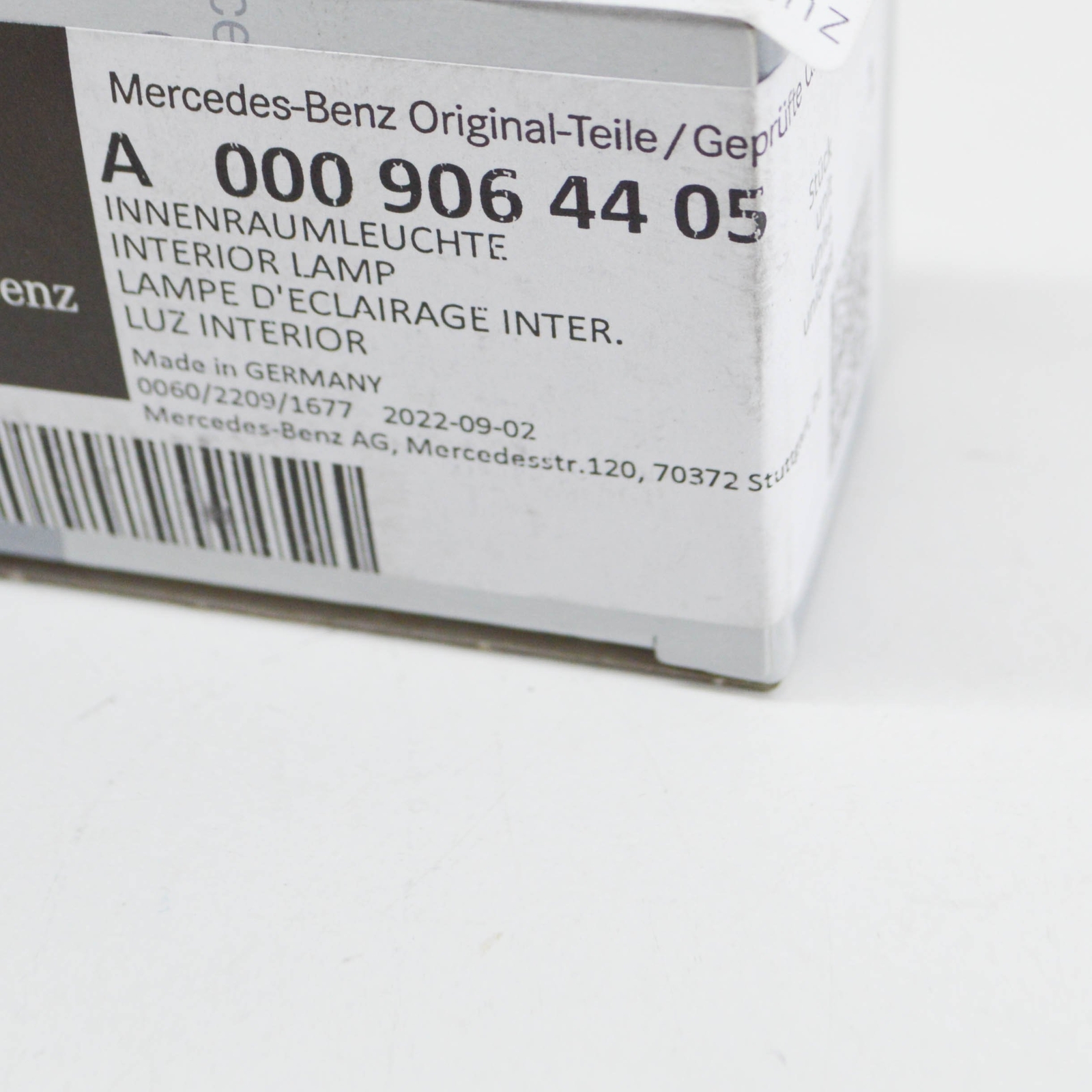 MERCEDES-BENZ GLE W167 Lower Door Paneling Interior Lamp A0009064405 ...