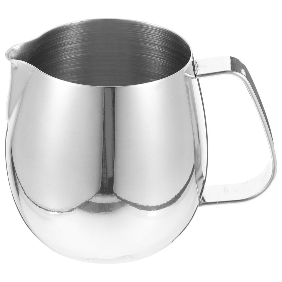 Metal Milk Pitcher Stainless Steel Coffee Cream Pitcher Kitchen Milk ...