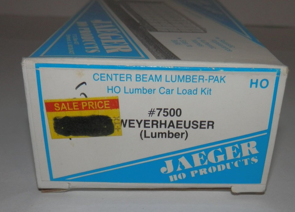 Jaeger Products HO 1:87 Scale Center Beam Lumber Pack Weyerhaeuser Kit ...