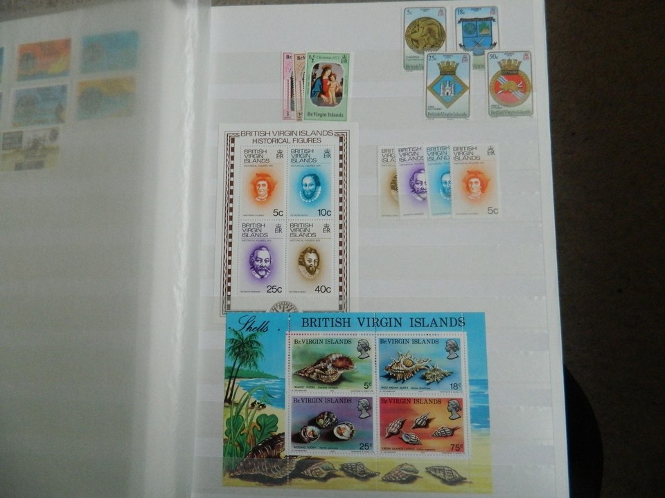 BRITISH VIRGIN ISLANDS FINE MINT MNH STAMPS COLLECTION IN S/BOOK ED.VII ...