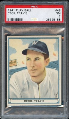 BB - 1941- Play Ball - #48 - Cecil Travis - PSA 7 - NM | eBay