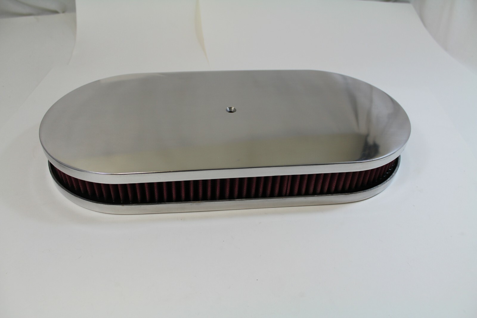 19" Alum Oval Air Cleaner Washable Filter Dual Quad Kit 4 barrel Carb 5 ...