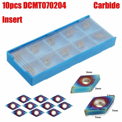 10PCS nano blue DCMT070204 DCMT 21.51 CNC Carbide Insert For Lathe ...