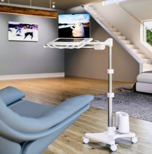 LEVO G2 Rolling Laptop Workstation Stand Cart Desk for Laptops, Books ...