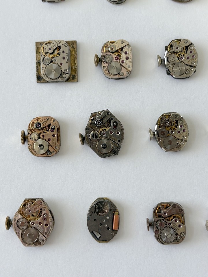 Ladies mechanical watch movements for parts or repair dial hands crown ...