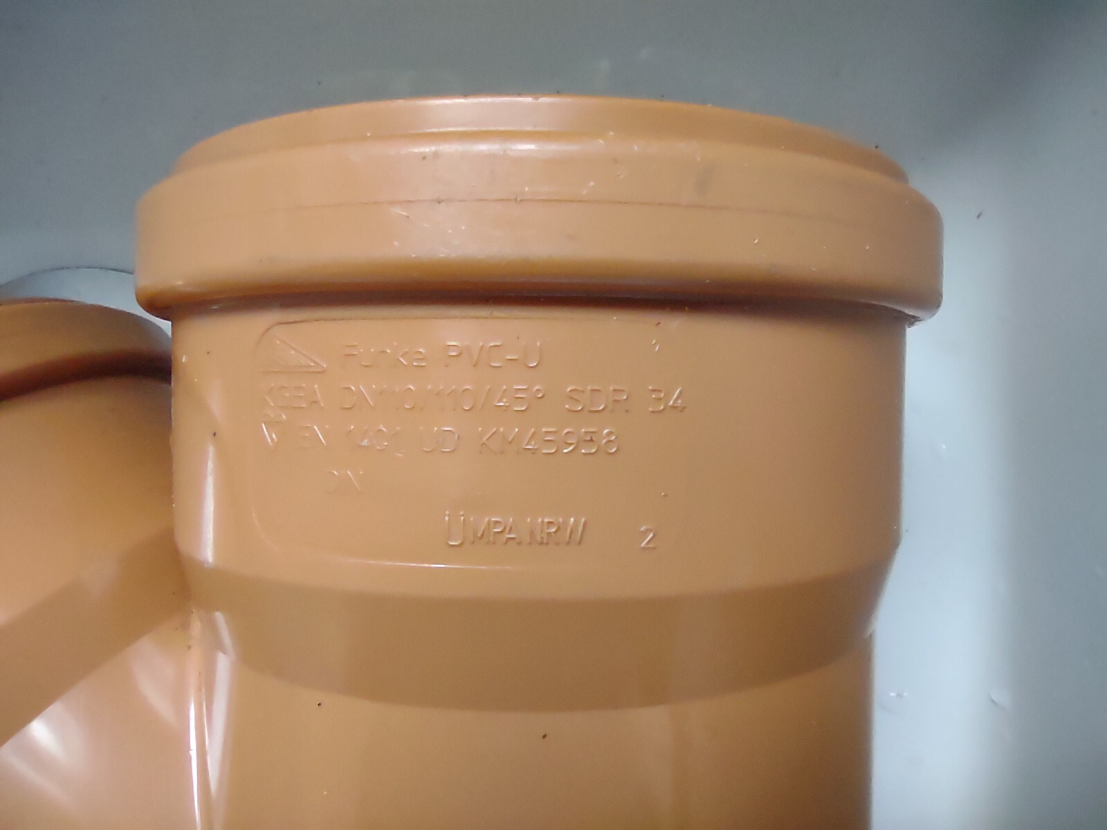 110mm Push-Fit Underground Soil Pipe - 45 Deg Y Branch - PVC-U | eBay UK