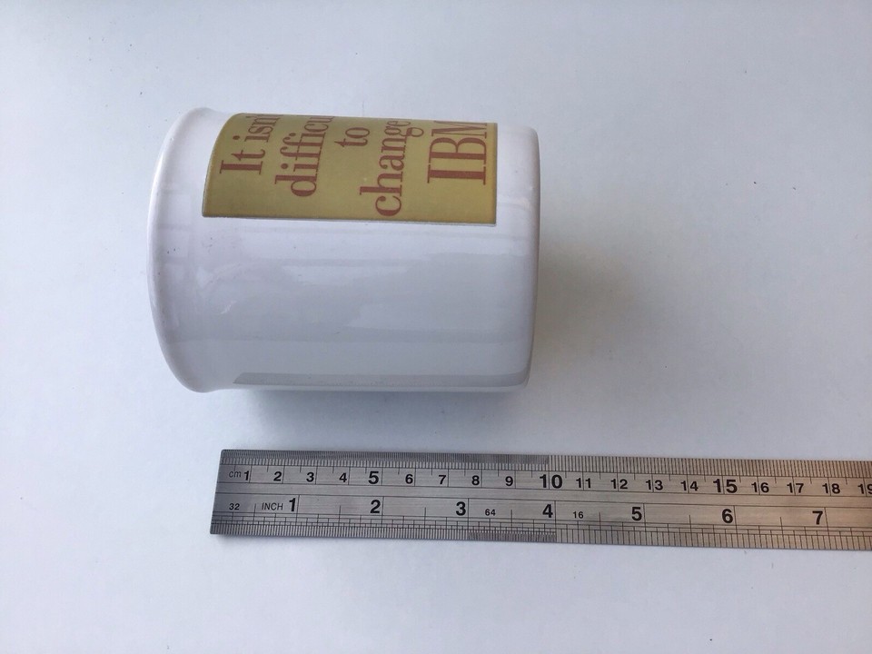 IBM Vintage Mug " It isn't difficult to Change to IBM" Advertising ...