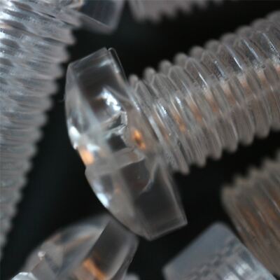 20 x Transparent Clear Acrylic M12 x 40mm Nuts & Bolts, Acrylic Plastic ...