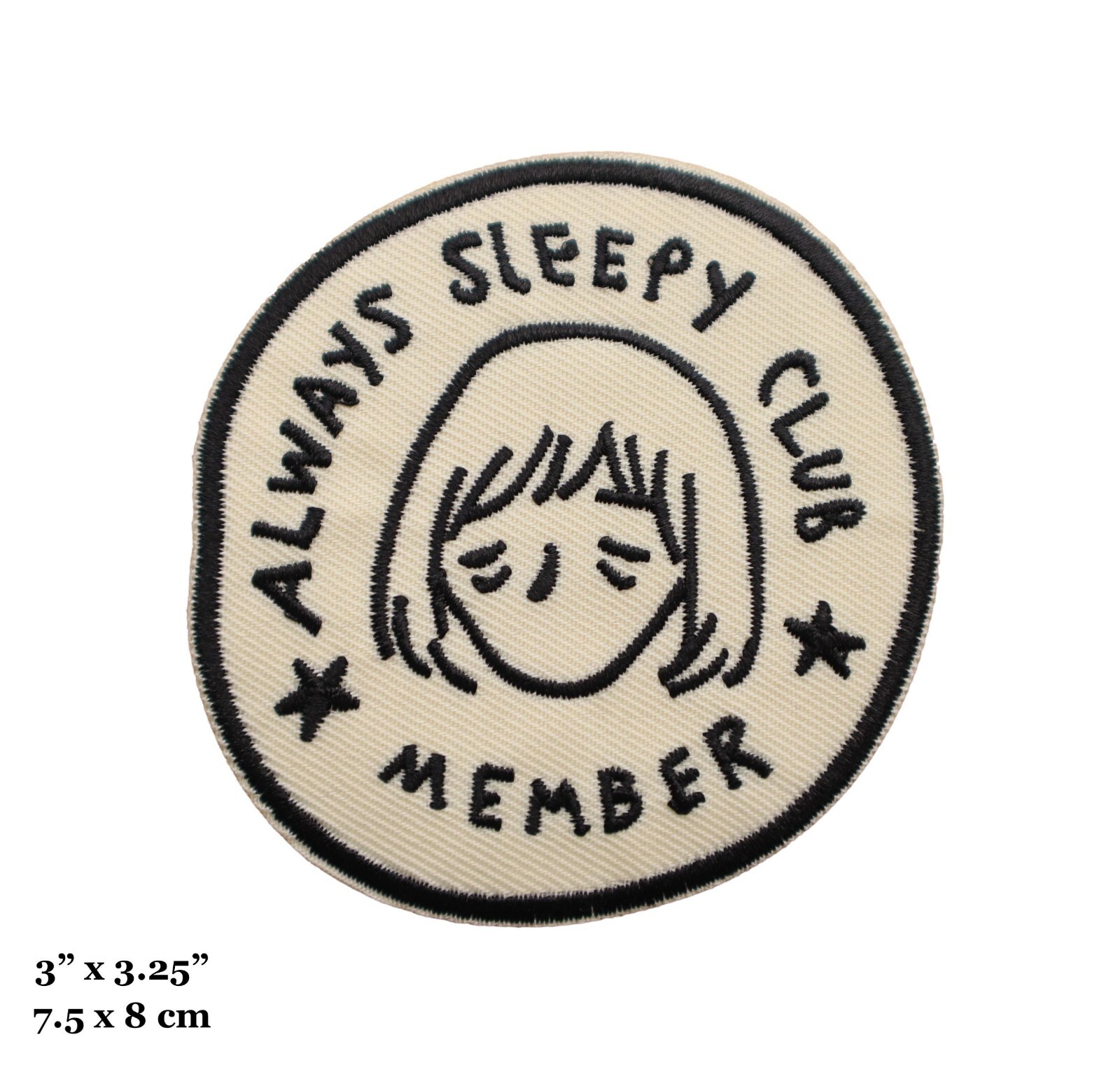 Always Sleepy Club Member Logo Embroidered Iron On Patch | eBay