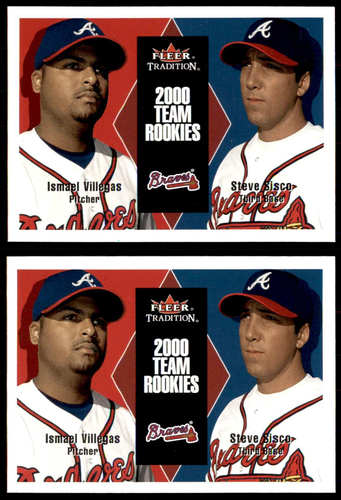 Lot of 2 Ismael Villegas/Steve Sisco 2000 Fleer Tradition Update Card # ...