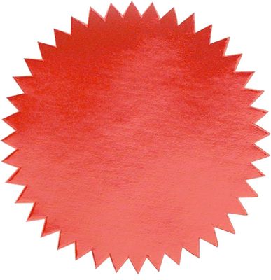 Shiny Red Foil Seal Labels for Awards, Certificates, Pack of 100, 2 ...