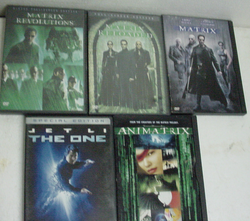 LOT x5 DVDS jet li the one matrix reloaded revolutions anamatrix | eBay