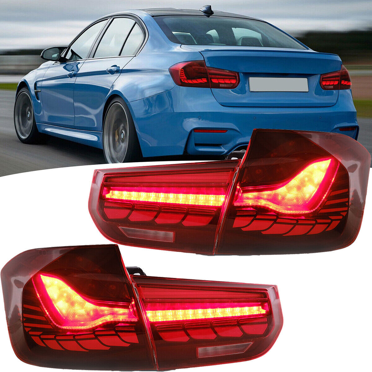 OLED GTS Animation Tail Lights For BMW F30 F80 M3 3 Series 2012-2018 ...