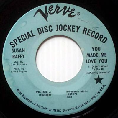 Susan Rafey - I'm Telling You Now / You Made Me Love You [7" 45 rpm ...