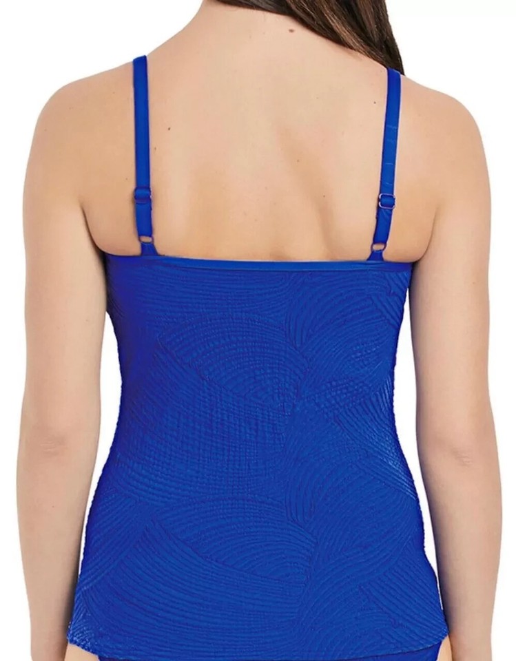 Fantasie Ottawa Tankini Top 36F 14 Pacific Blue Underwired Scoop Neck ...