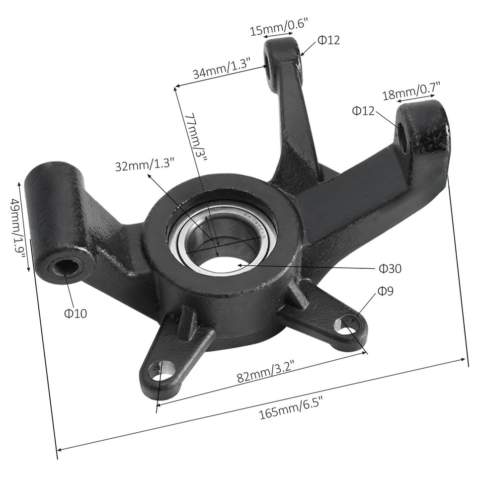 Rear Drive Shaft CV Axle Suspension Swing Arm Steering Spindles for Go ...
