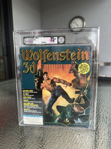 Wolfenstein 3D - PC Big Box 1992 - VGA 75+ Graded - SEALED - 2nd ...