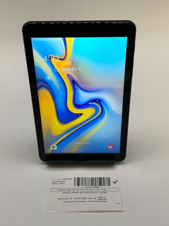 Samsung Galaxy Tab A 8" SM-T387V 32GB Verizon WIFI + Cellular Grade A ...