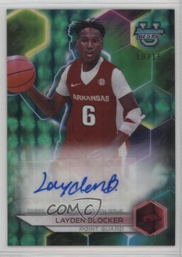 2023 Bowman University Best of Teal Geometric Refractor /15 Layden ...