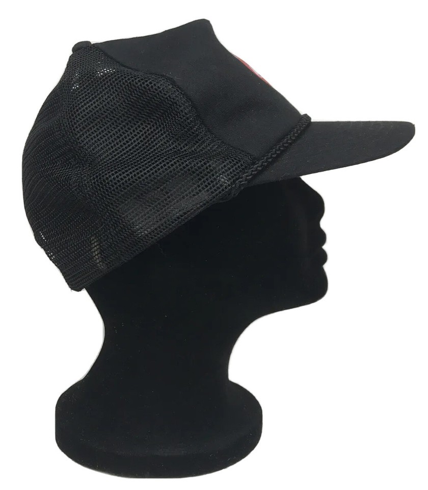 Vintage Coca Cola Coke Snap Back Mesh Trucker Hat Black Rope KC | eBay