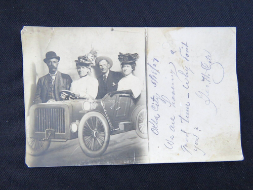 1907 RPPC Oklahoma City Studio Prop Car Auto Real Photo Postcard | eBay