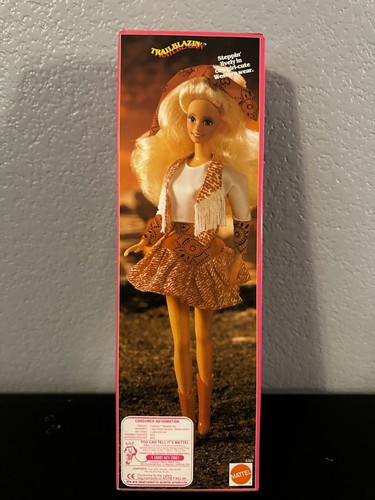 Trail Blazin' Barbie Mattel -Yellow plastic on box Special Edition 1991 ...